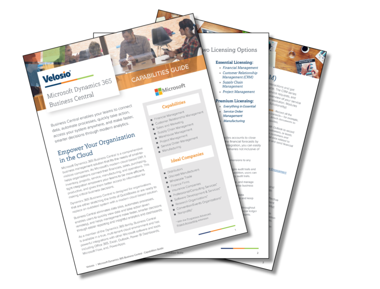 Dynamics 365 Business Central - Microsoft Cloud ERP | Velosio